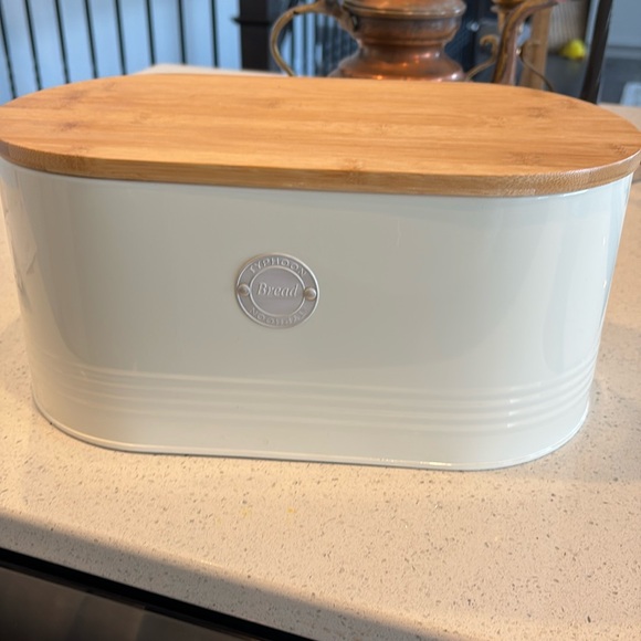 typhoon | Kitchen | Typhoon Metal Bread Bin With Wood Lid | Poshmark